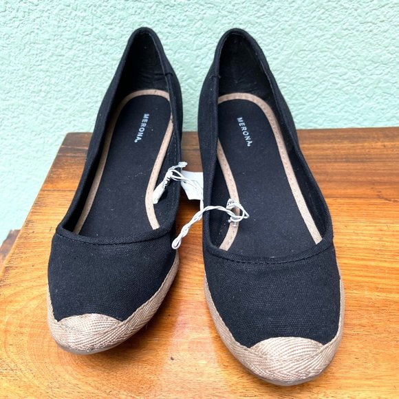 Merona | Shoes | Womens Merona Black Flats Size Nwt | Poshmark